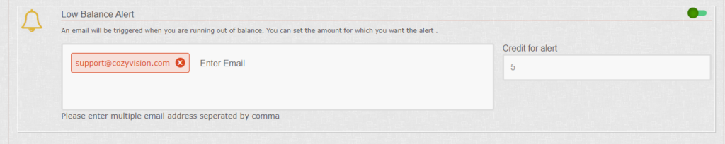 low-balance-alert | SMS Alert
